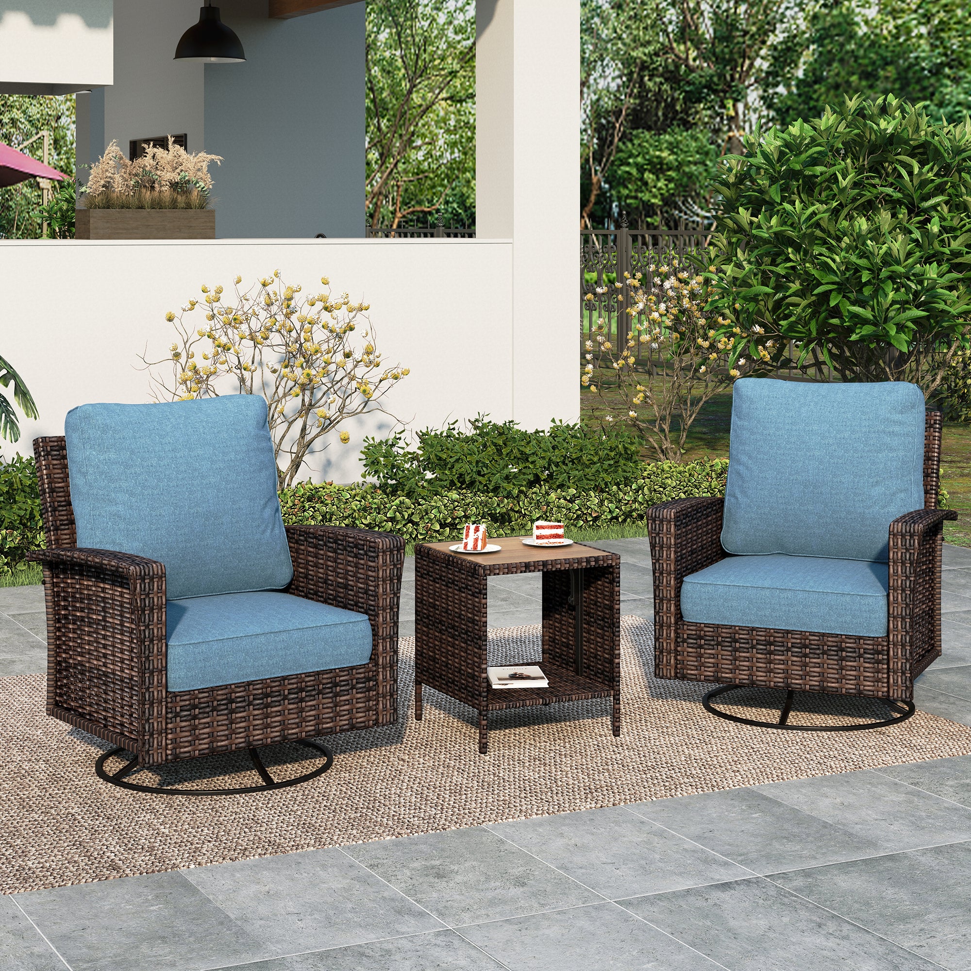 Summit-Living-3-Piece-Outdoor-Rocking-Swivel-Glider-Chairs- Set-with-C ...